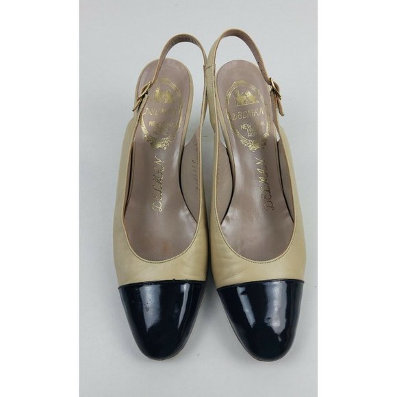 Delman | Shoes | Vintage Delman Womens Slingback Cap Toe Heels Pumps ...